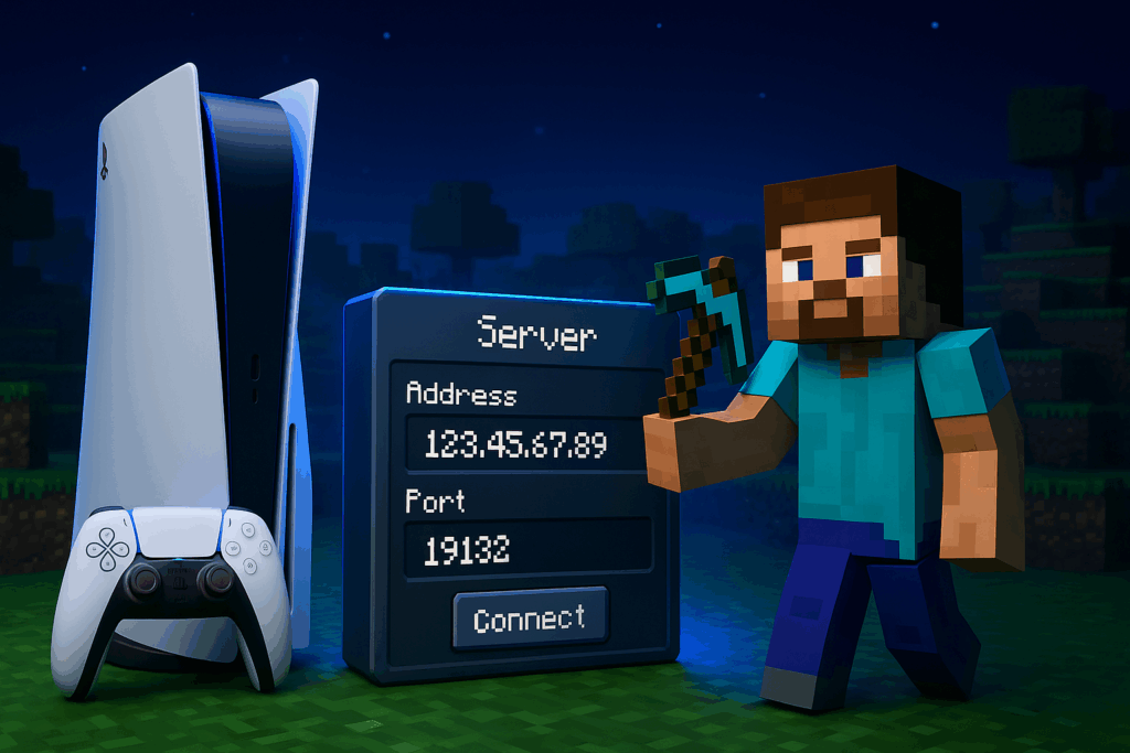 How to connect to a Minecraft Bedrock server on PlayStation? - Oxygenserv